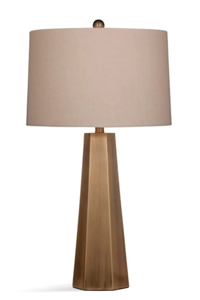 Kirklands Gold Tapered Hexagon Table Lamp | Hamilton Place