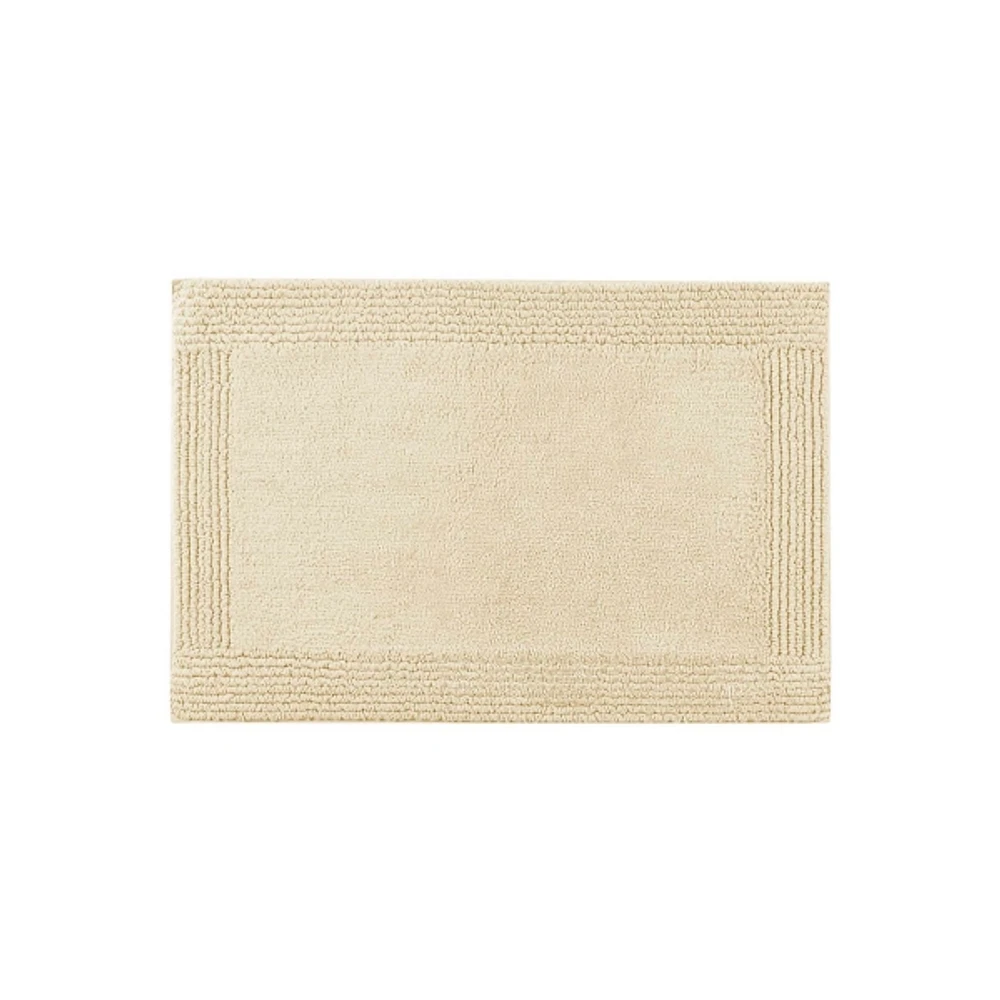 Kirklands Taupe Tufted Reversible Cotton Bath Mat | Hamilton Place