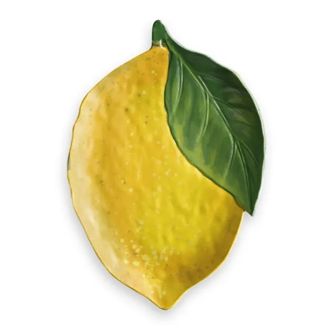 Kirklands Yellow Lemon Melamine Serving Platter at Hamilton Place in ...