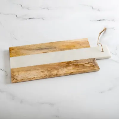 Kirkland's Marble Round Cutting Board with Jute Hanger | Hamilton Place