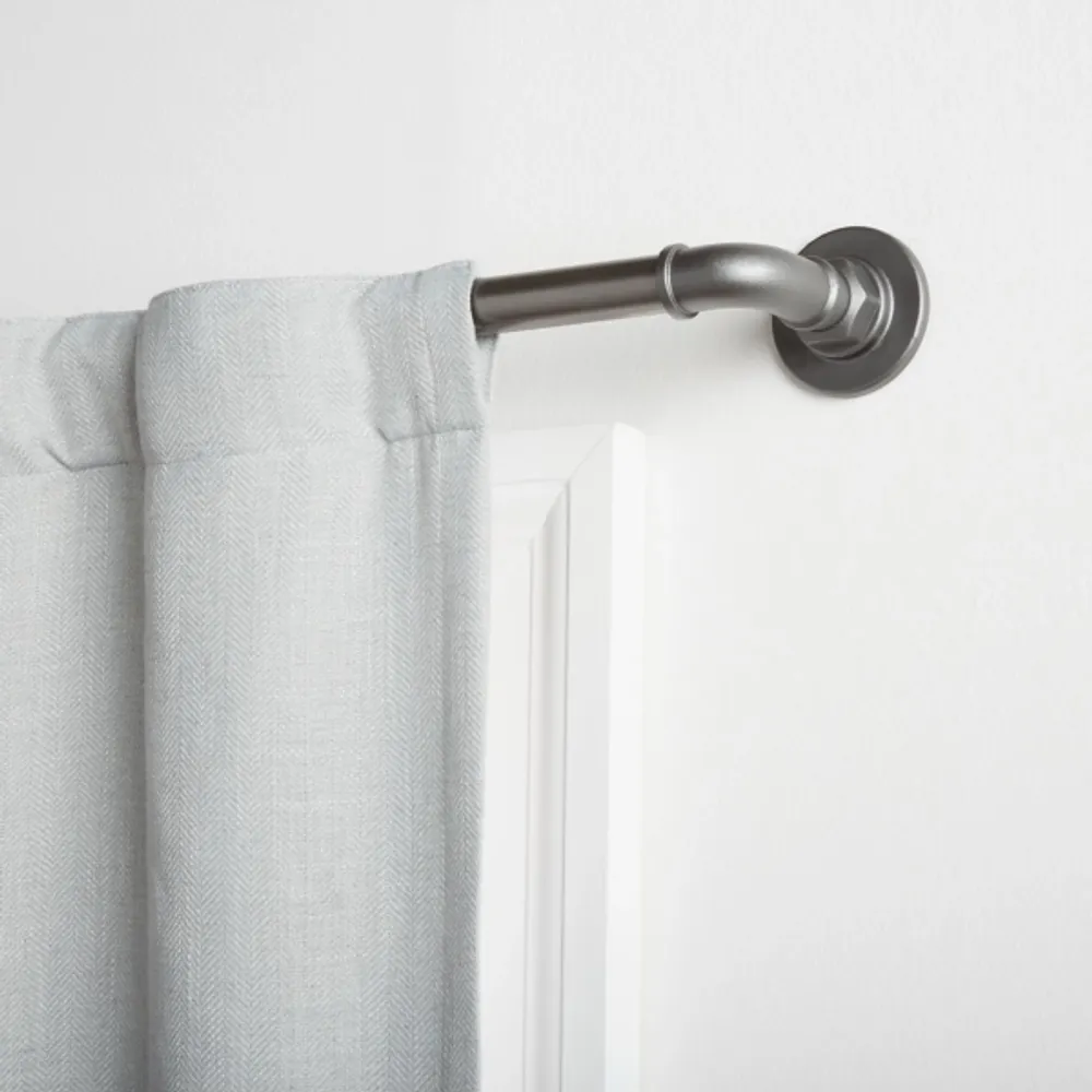 Kirklands Gunmetal Hyde Wrap Around Curtain Rod, 120 in. | Hamilton Place
