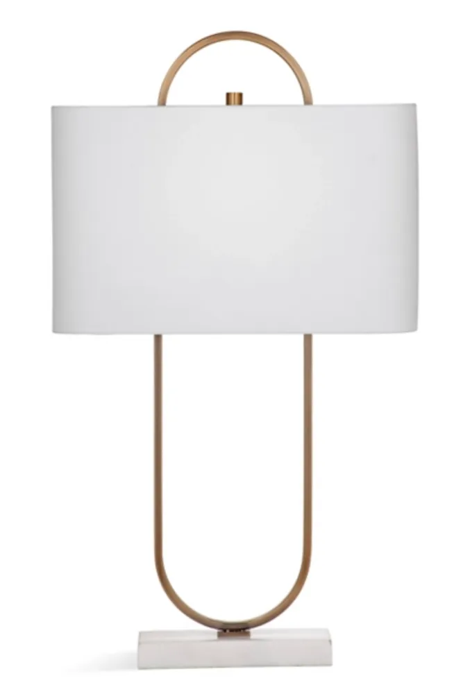 Kirklands Brass Open Oval Table Lamp | Hamilton Place
