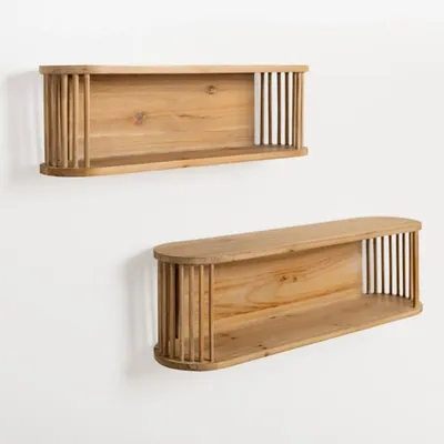 Kirkland's Silver Metal Nesting Wall Shelves, Set of 2 | Hamilton Place