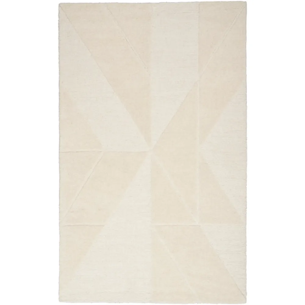 Kirkland's Ivory Midcentury Modern Geo Area Rug, 5x7 | Hamilton Place