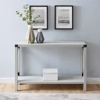 Kirklands Gray Wood Farmhouse Console Table | Hamilton Place