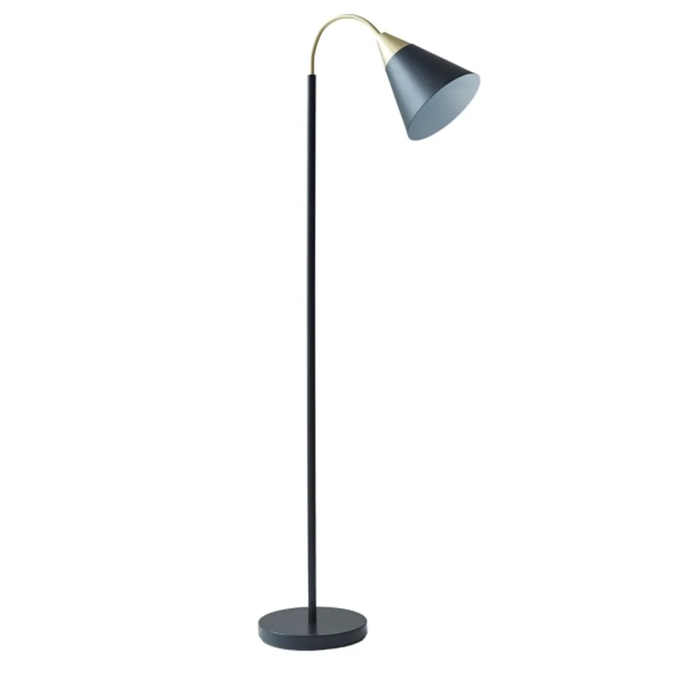 Kirklands Black Arched Cone Shade Floor Lamp | Hamilton Place