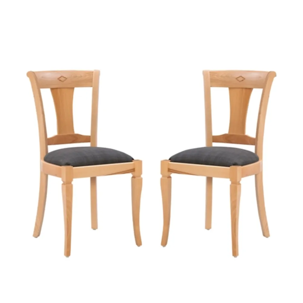 Kirkland's Natural and Gray Linen Dining Chairs, Set of 2 | Hamilton Place