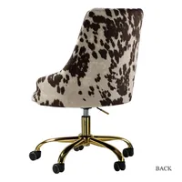 Kirkland's Brown and White Upholstered Cow Print Office Chair ...