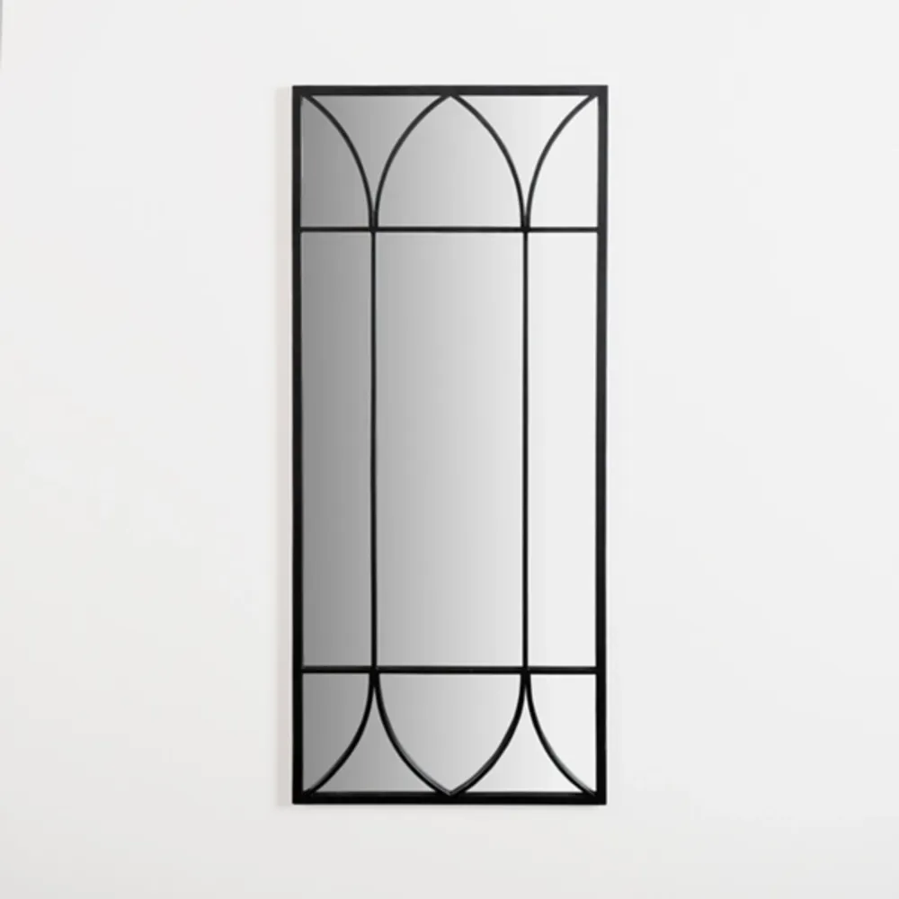 Kirkland's Black Arched Pane Wall Mirror | Hamilton Place