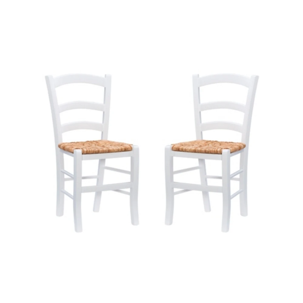 Kirklands White Wood Ladderback Dining Chairs, Set of 2 | Hamilton Place