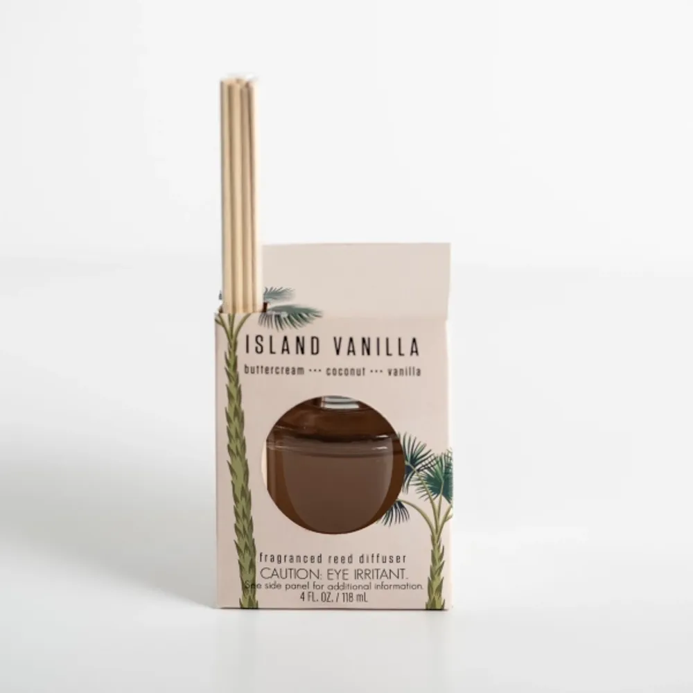 Kirklands Island Vanilla Reed Diffuser Set | Hamilton Place