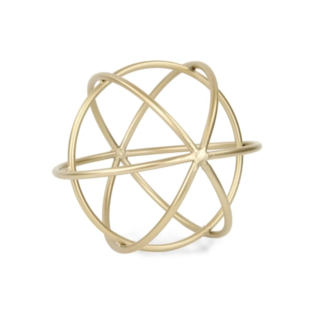 Kirklands Golden Orbital Metal Sculpture | Hamilton Place
