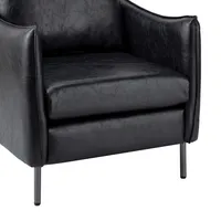 Kirklands Vegan Leather Flange Club Accent Chair | Hamilton Place