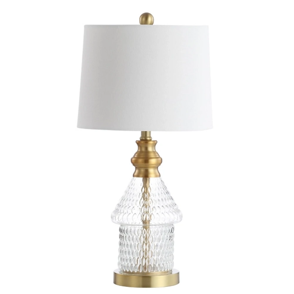 Kirklands Gold and Clear Bubble Glass Table Lamp | Hamilton Place