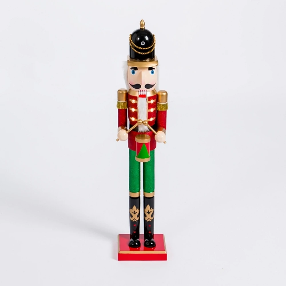 Kirklands LED Nutcracker with Drums Figurine | Hamilton Place