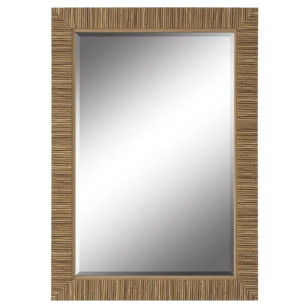 Kirkland's Natural Coastal Rectangular Wall Mirror | Hamilton Place