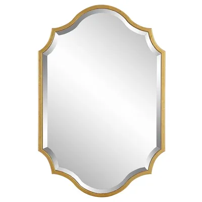Kirkland's Gold Curved Sunburst Wall Mirror | Hamilton Place