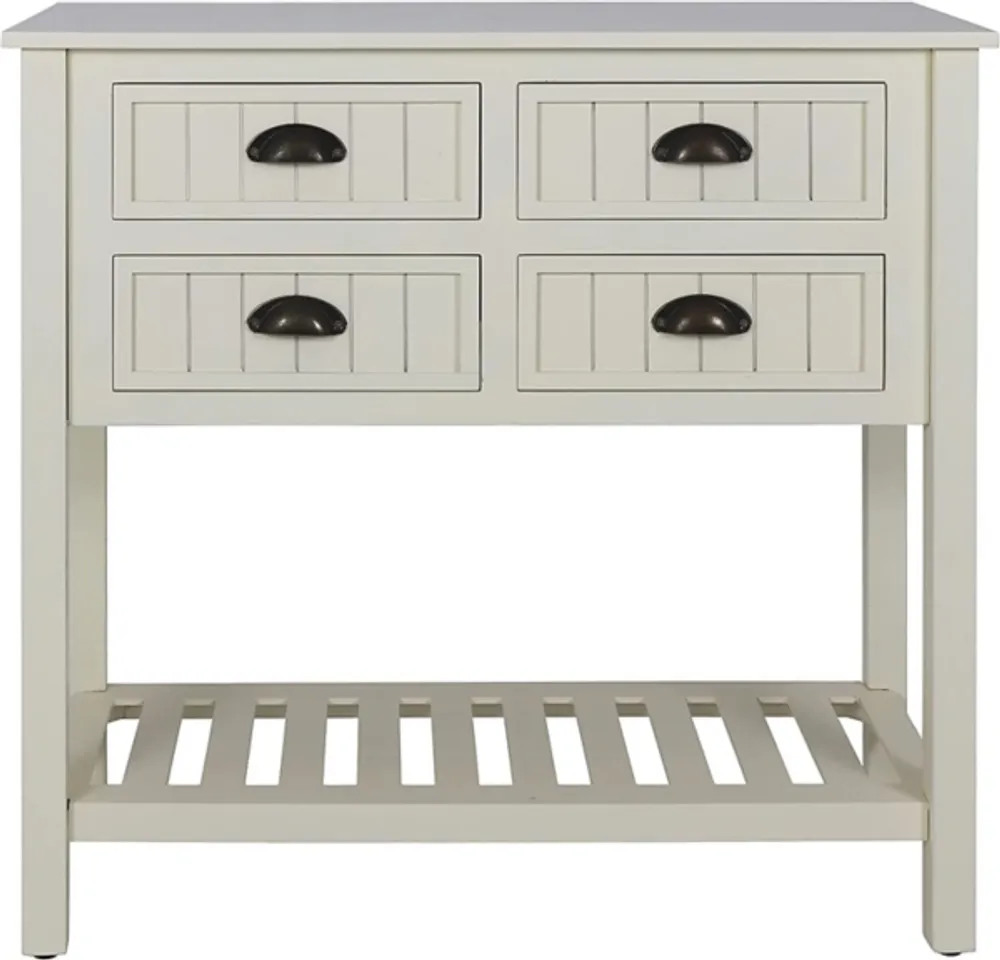 Kirklands Wood 4-Drawer Console Table | Hamilton Place