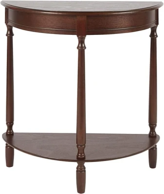 Kirklands Antique Black Half Round Console Table | Hamilton Place