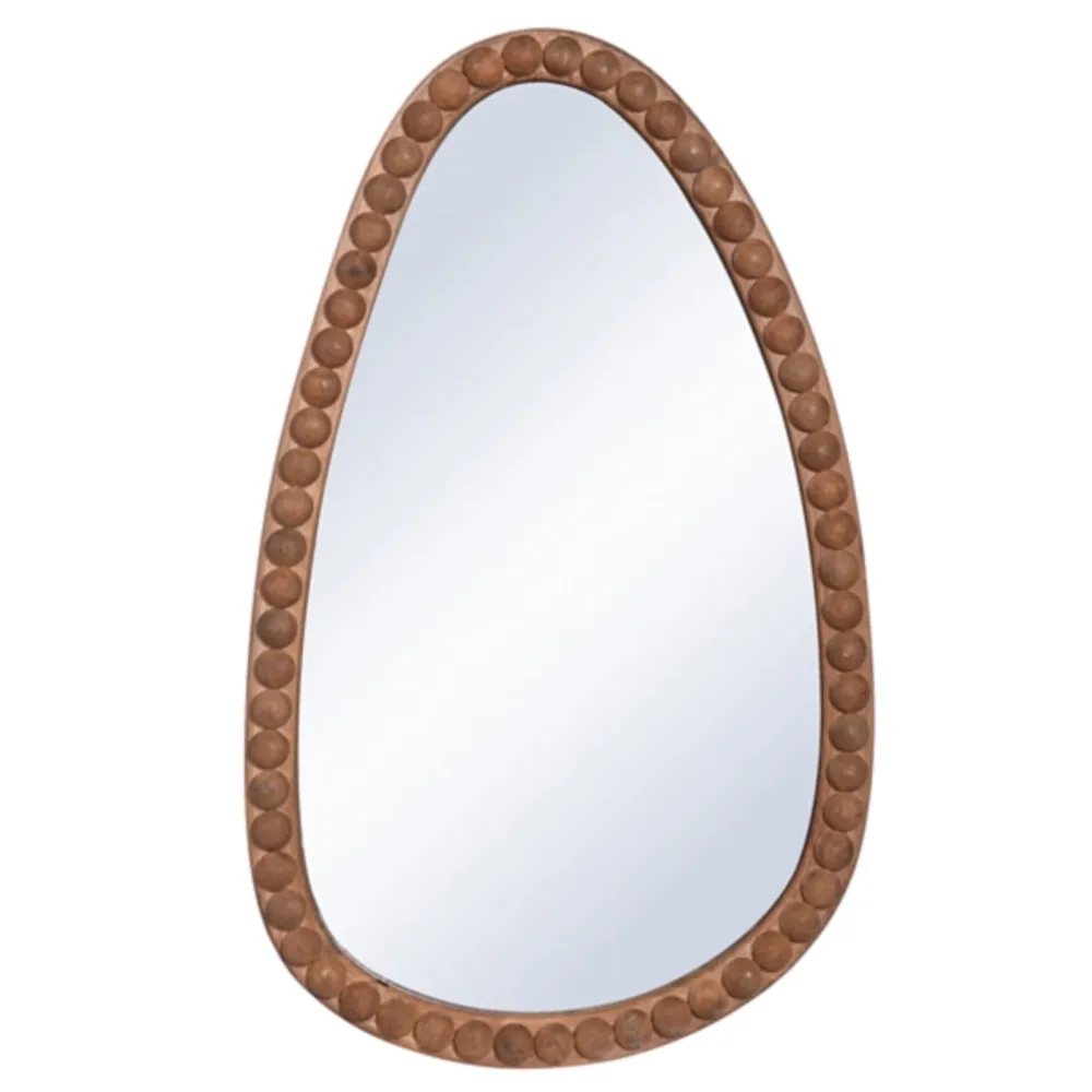 Kirkland's Natural Wood Abstract Shape Wall Mirror | Hamilton Place