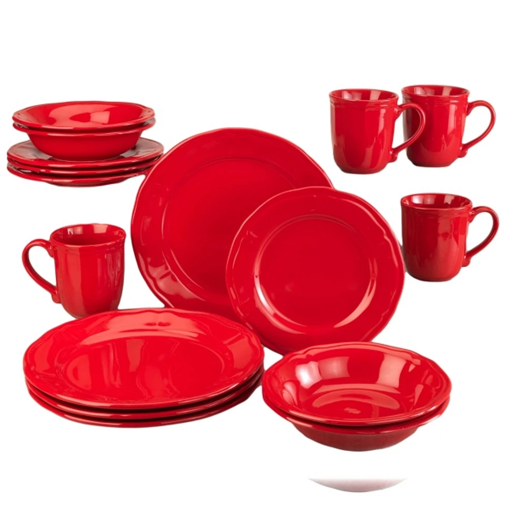 Kirklands Ceramic Soft Scallop 16-pc. Dinnerware Set | Hamilton Place