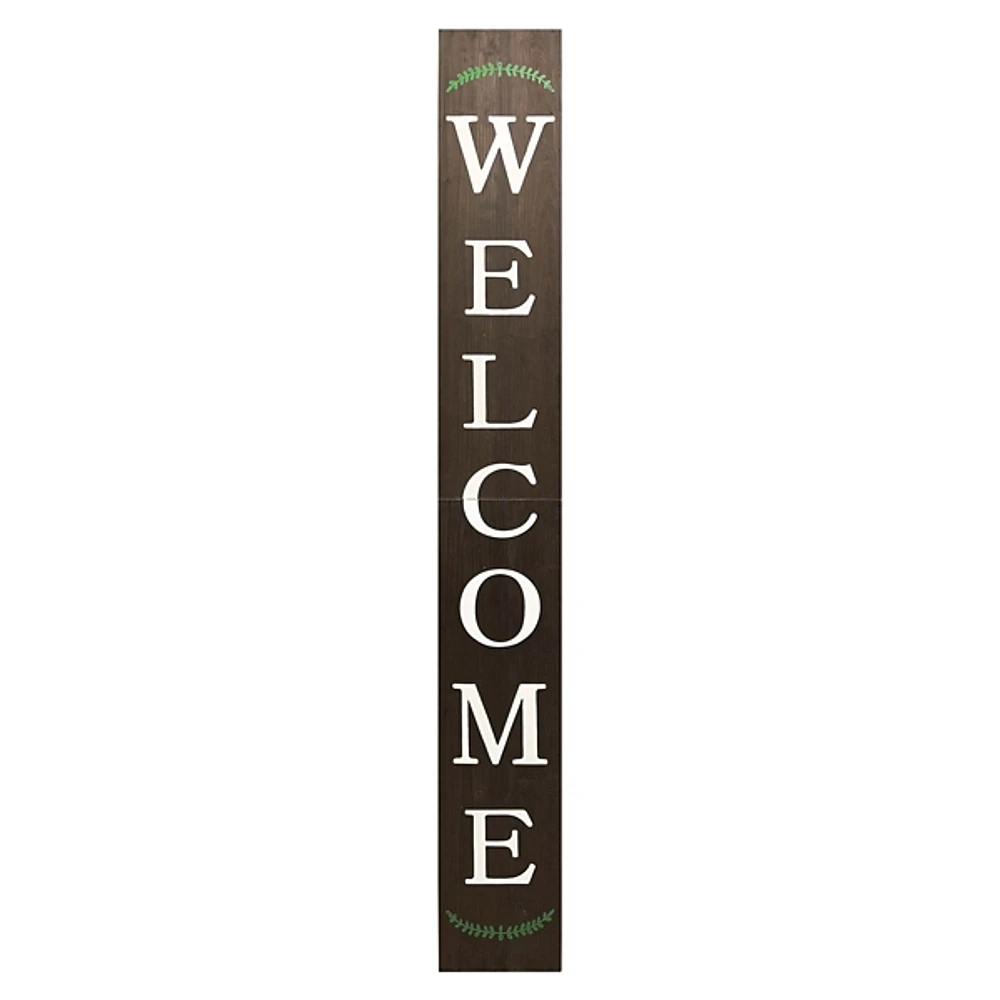 Kirklands Natural Welcome Laurel Porch Board | Hamilton Place