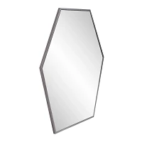Kirklands Graphite Metal Hexagonal Mirror | Hamilton Place
