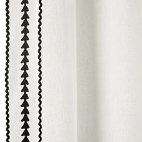 Kirklands White Embroidered Ric Rac Curtain Panel, 84 in. | Hamilton Place