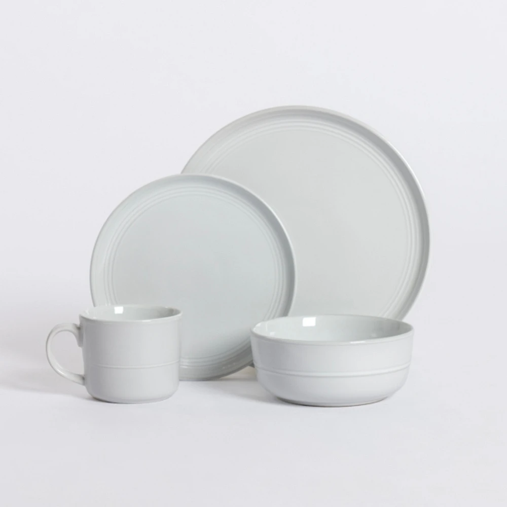 Kirklands White Double Lined 16-pc. Dinnerware Set | Hamilton Place