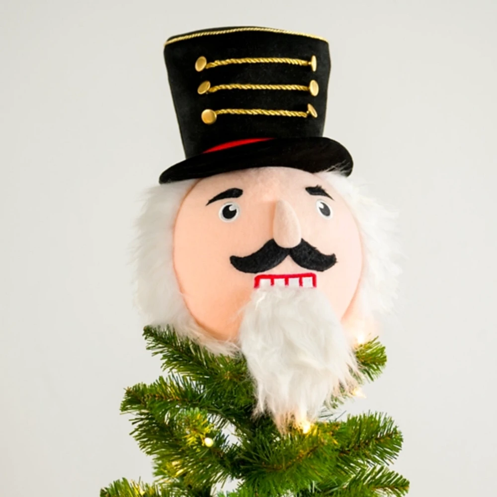Kirklands Nutcracker Head Christmas Tree Topper | Hamilton Place