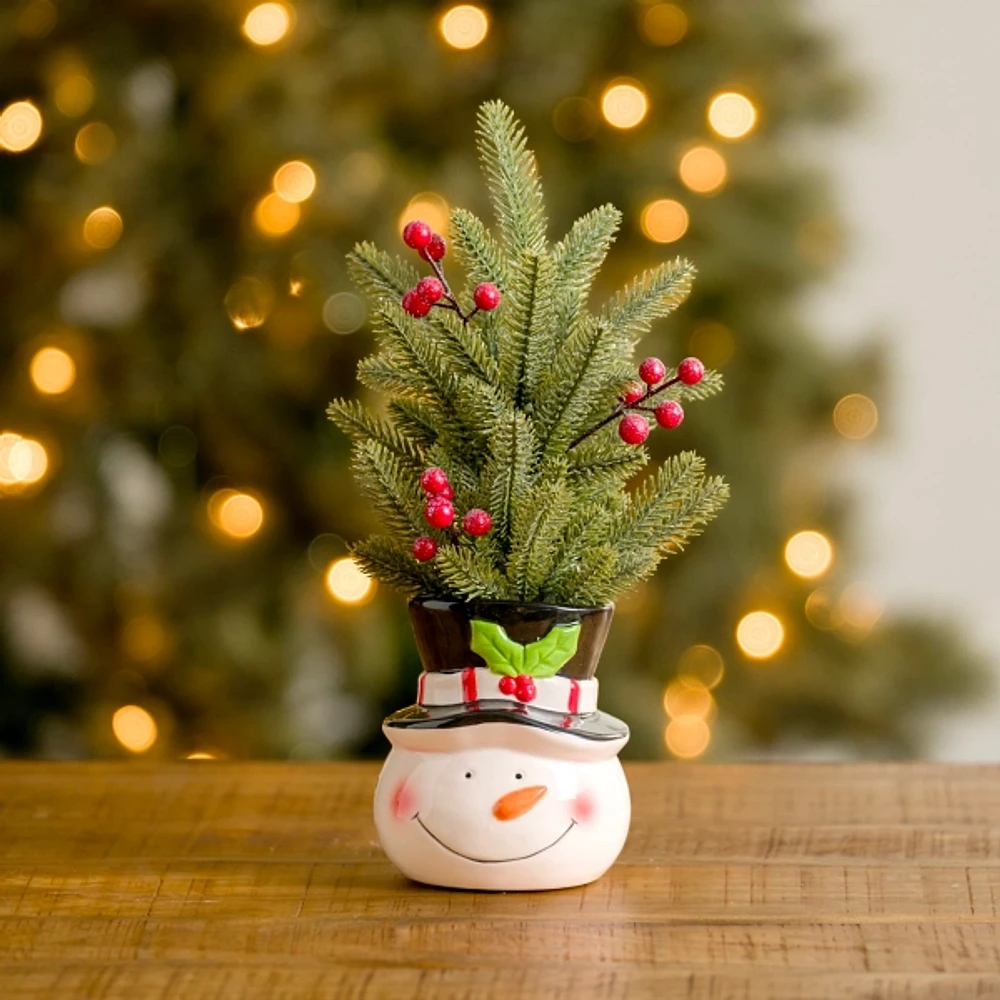Kirklands Snowman Tree Arrangement | Hamilton Place