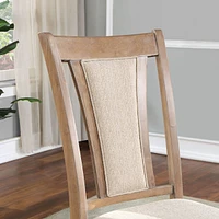 Kirklands Natural Wood Padded Seat Dining Chairs, Set of 2 | Hamilton Place