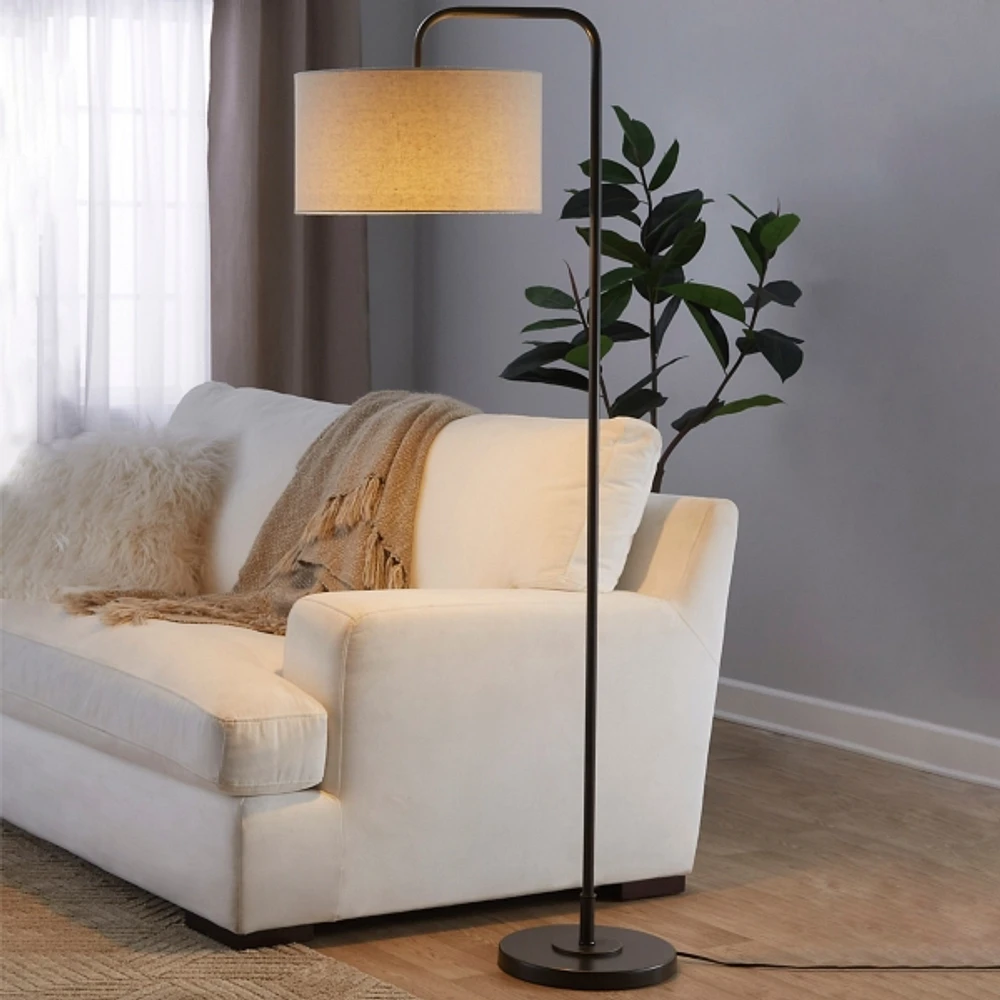 Kirklands Bronze Metal Puck Floor Lamp | Hamilton Place