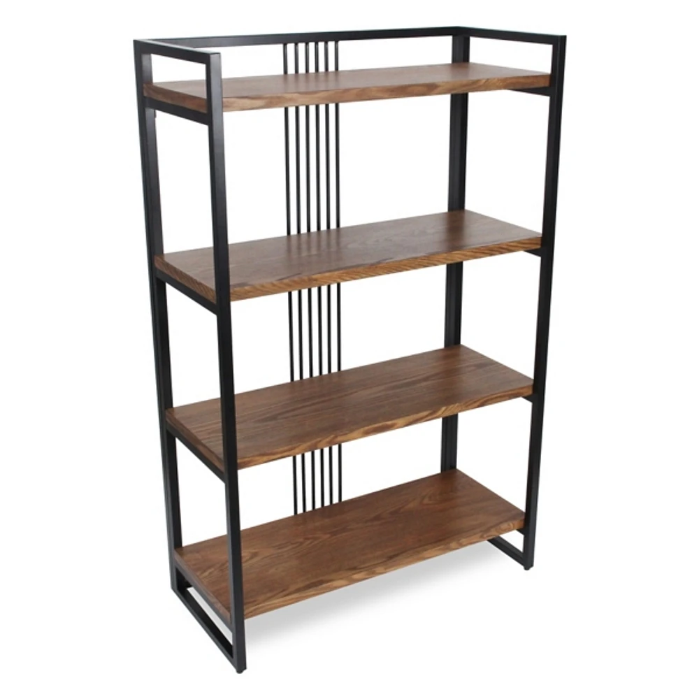 Kirklands 4-Tier Black Metal Frame Shelf | Hamilton Place