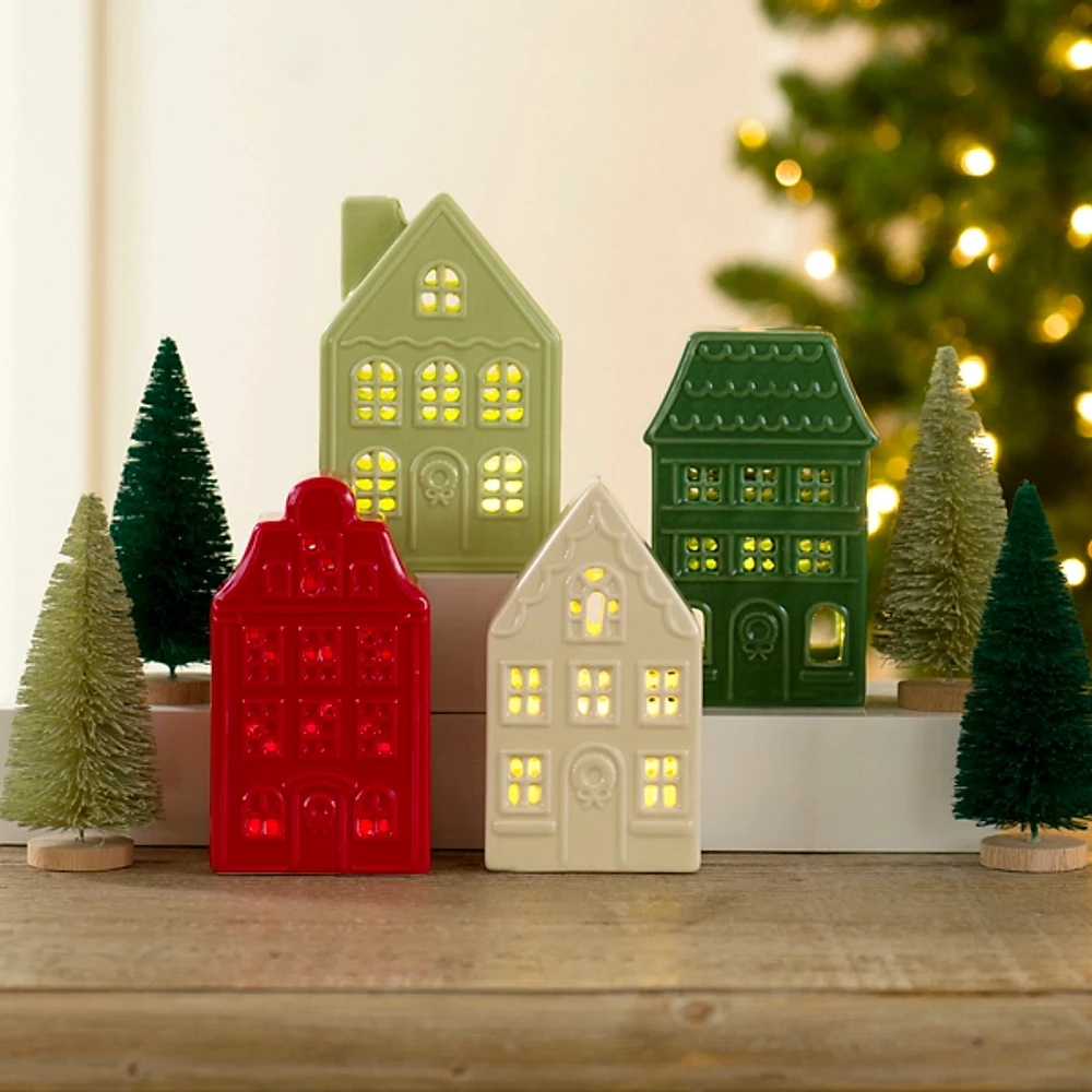 Kirklands LED Multicolor 8-pc. Christmas Village Set | Hamilton Place