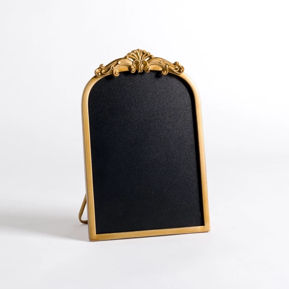 Kirklands Ornate Gold Scroll Tabletop Chalkboard, 12 in. | Hamilton Place