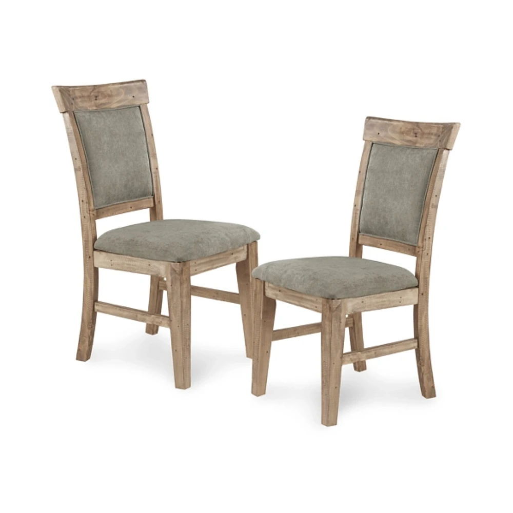 Kirklands Upholstered Rustic Dining Chairs | Hamilton Place