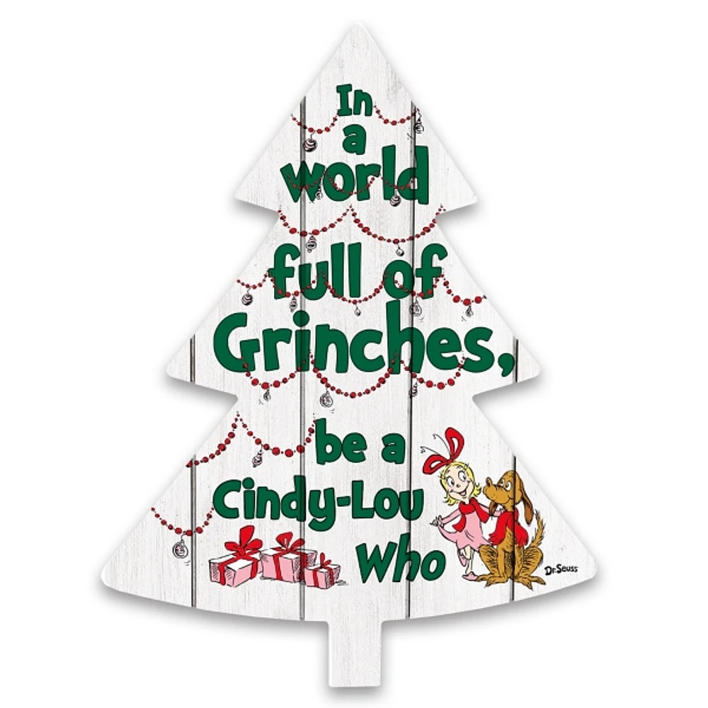 Kirklands Be a Cindy-Lou Who Tree Wall Plaque | Hamilton Place