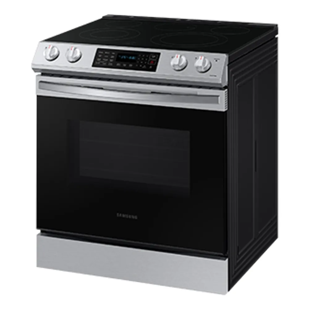 Samsung 30" 6.3 cu. Ft. Smart Electric Slide-in Fan Convection Range ...