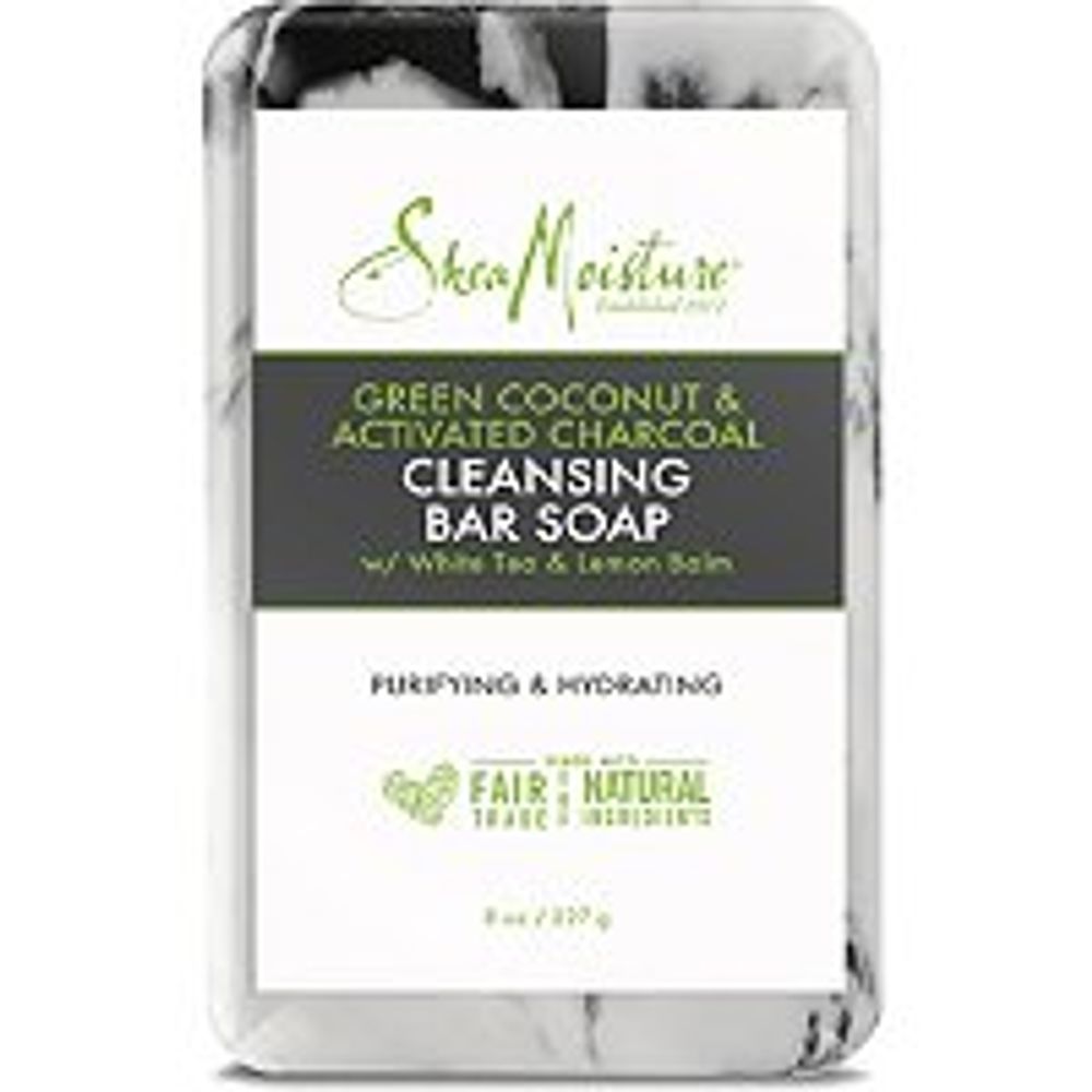Ulta SheaMoisture Green Coconut & Activated Charcoal Cleansing Bar Soap ...
