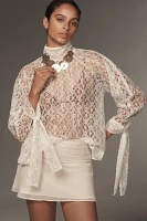 Forever That Girl Turtleneck Billowy Lace Blouse | Mall of America®
