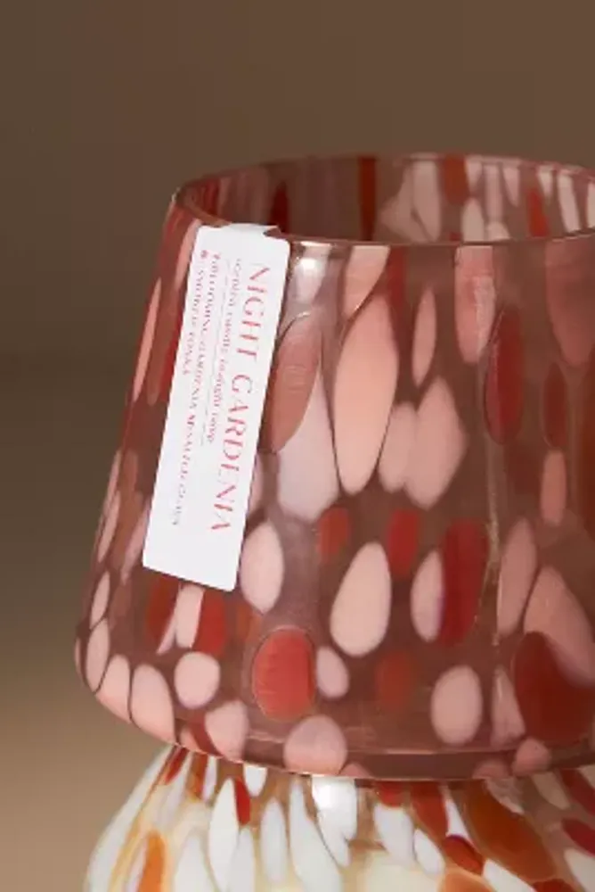 Anthropologie Cheena Night Gardenia Floral Fruity Glass Mushroom Lamp ...