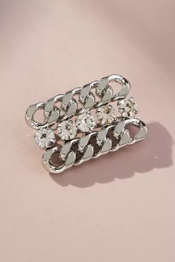 By Anthropologie The Restored Vintage Collection: Crystal Bar Chain ...