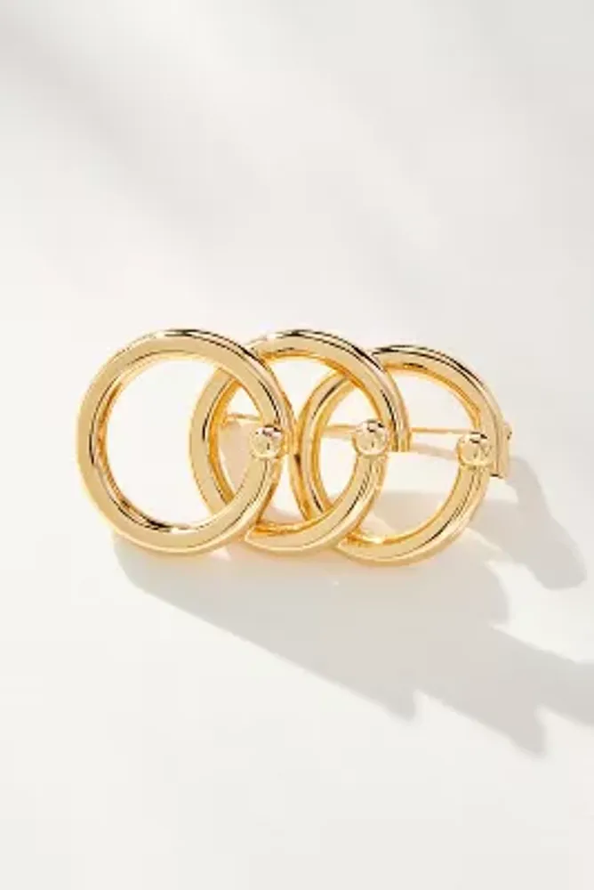 By Anthropologie The Restored Vintage Collection: Tiered Circle Brooch ...