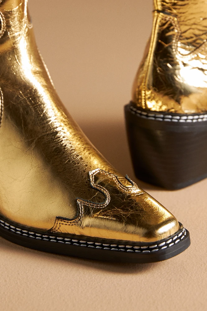 CAVERLEY CAVERLY Kylie Western Ankle Boots | Bethesda Row