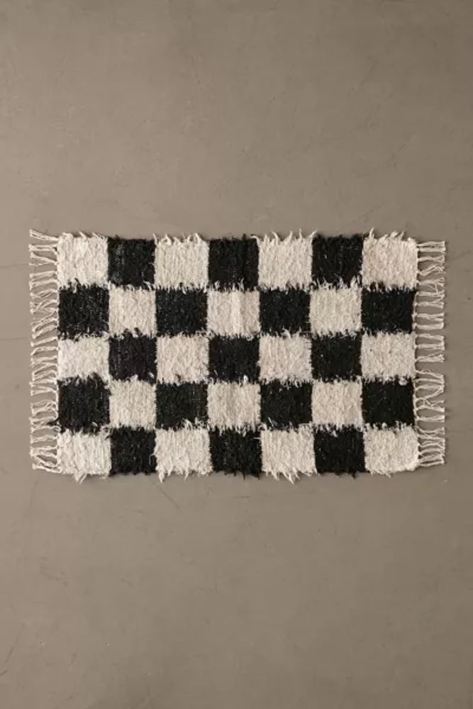 Urban Outfitters Checkerboard Woven Shag Rag Rug at Mall of America® in ...