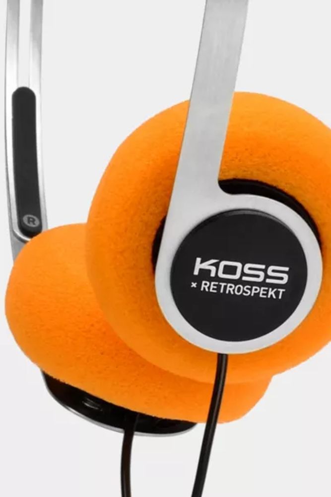 Urban Outfitters Koss X Retrospekt P/21 Retro Orange Foam On-Ear ...