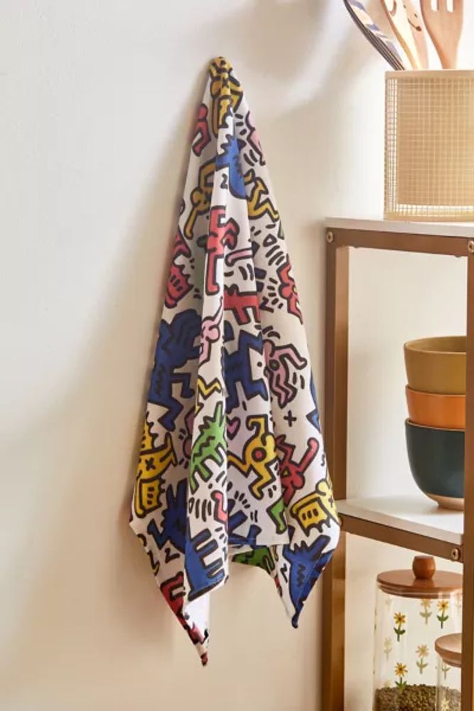 Urban Outfitters Slowtide X Keith Haring Burrows Kitchen Towel | Mall ...