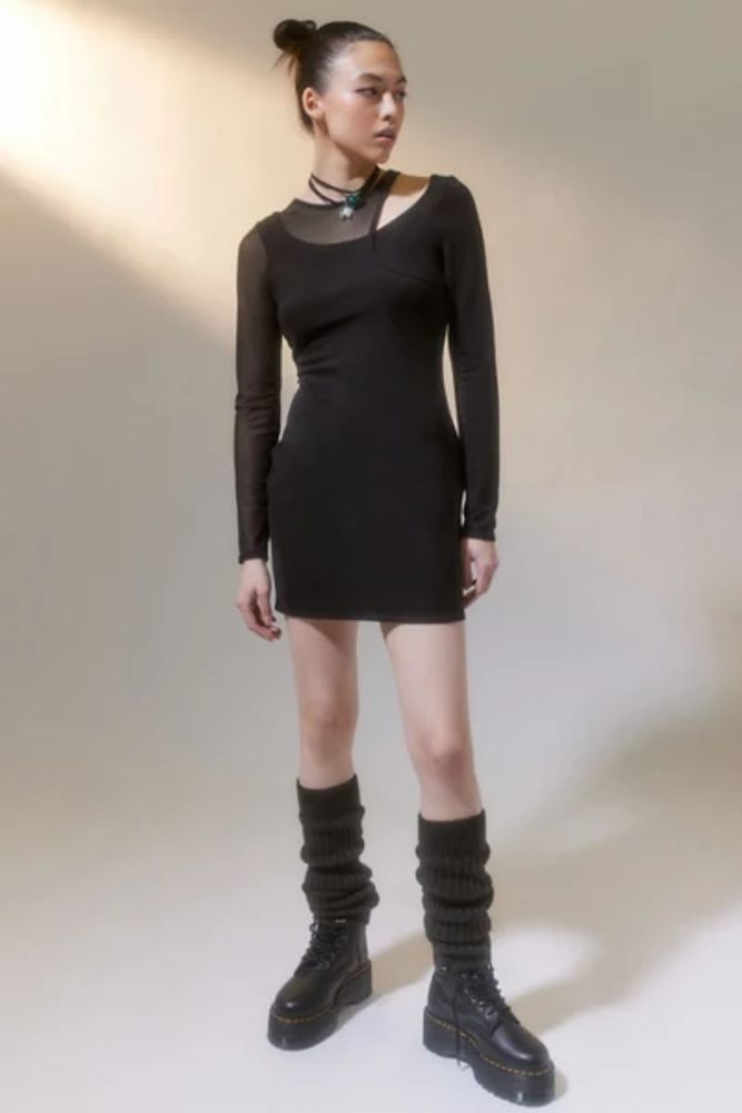 Urban Outfitters UO Bruna Mesh Layered Mini Dress | Pacific City