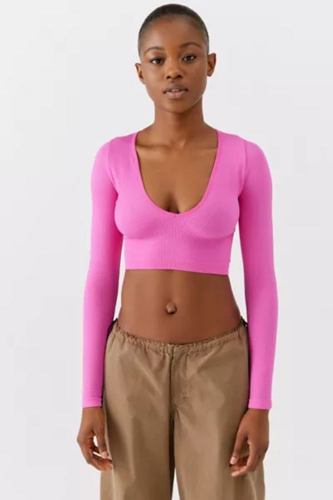 Urban Outfitters Out From Under Josie Seamless Long Sleeve Top Mall